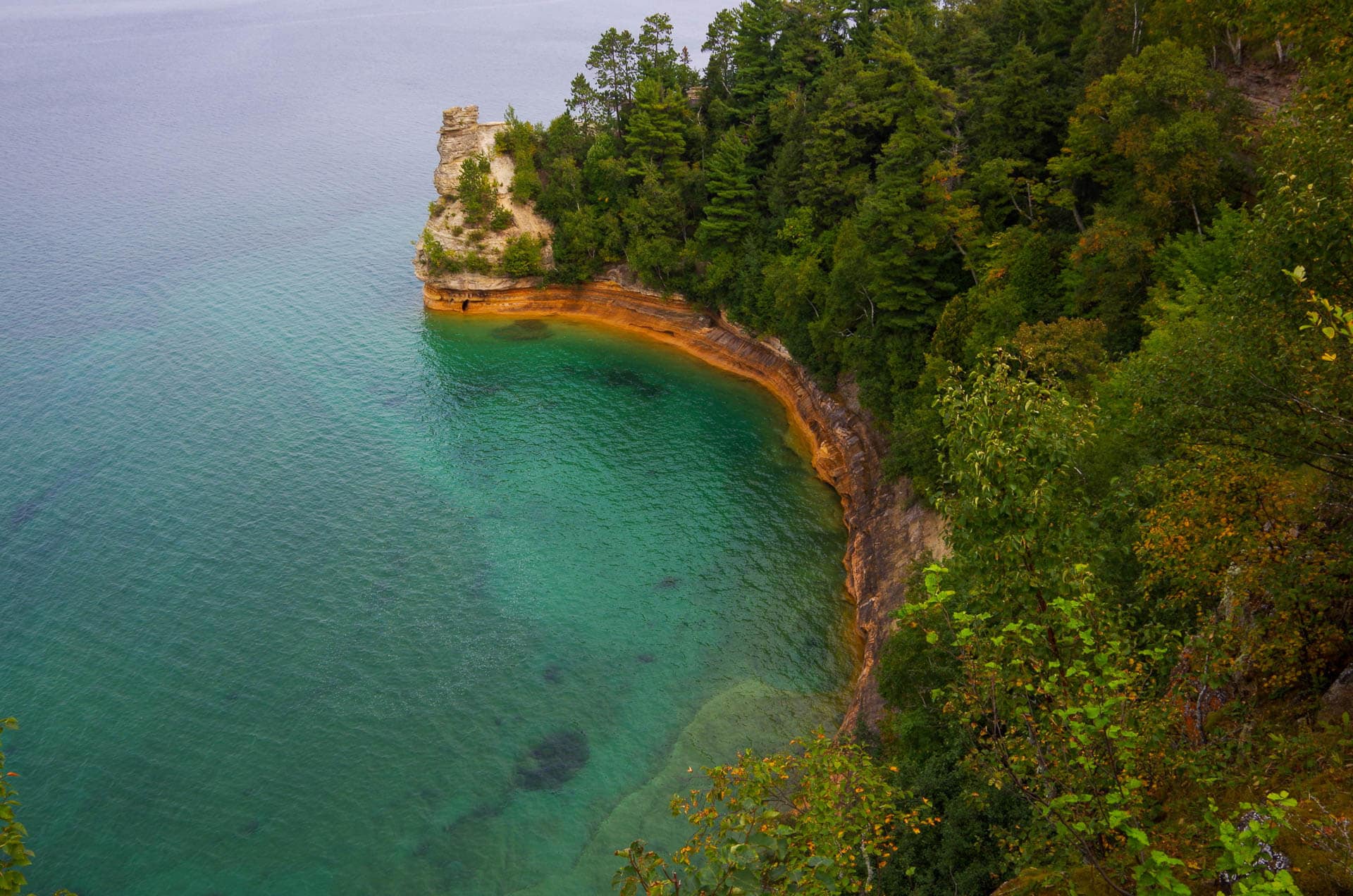 Miners Castle, Falls, and Beach - Munising 1streetover travel blog travel